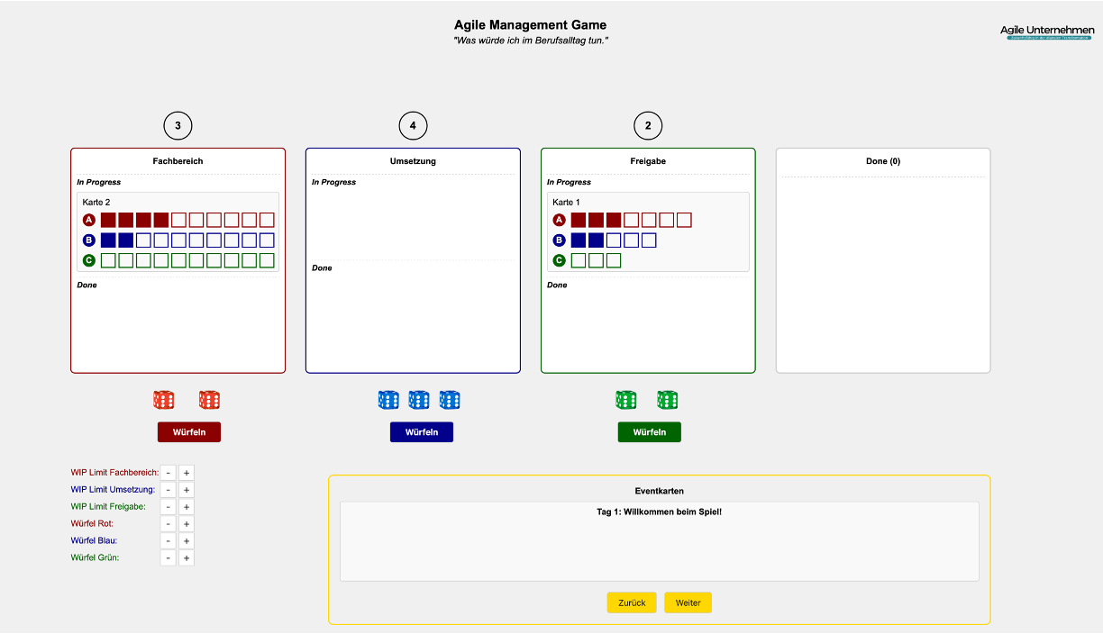 Agile Management Game jetzt auch als Online Version